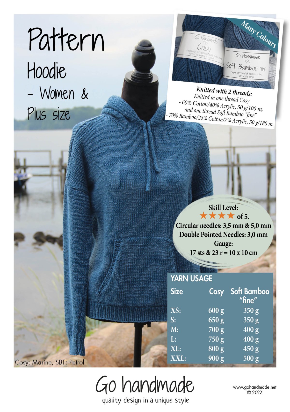 Hoodie (XS - XXL) - UK - Clothing - Go handmade