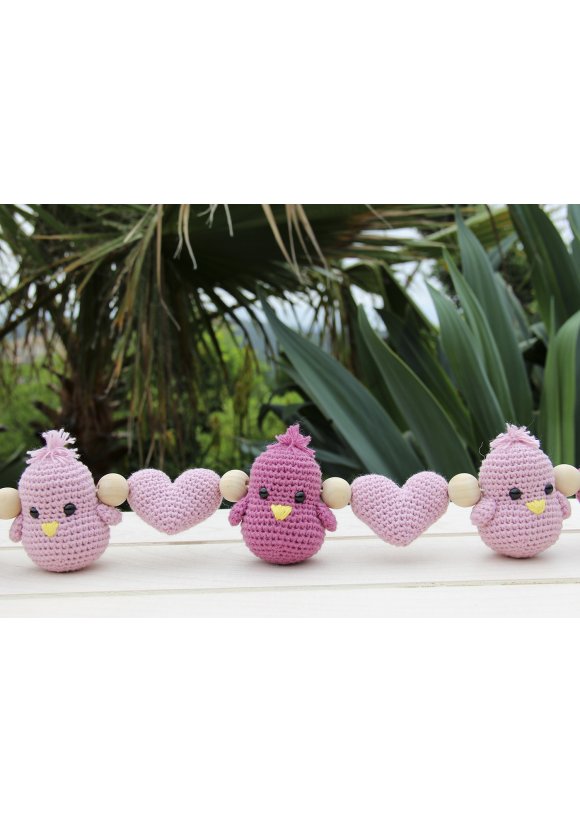 Fugle, hjerter & kugler - DK - Dyr og Nusseklude - Go handmade